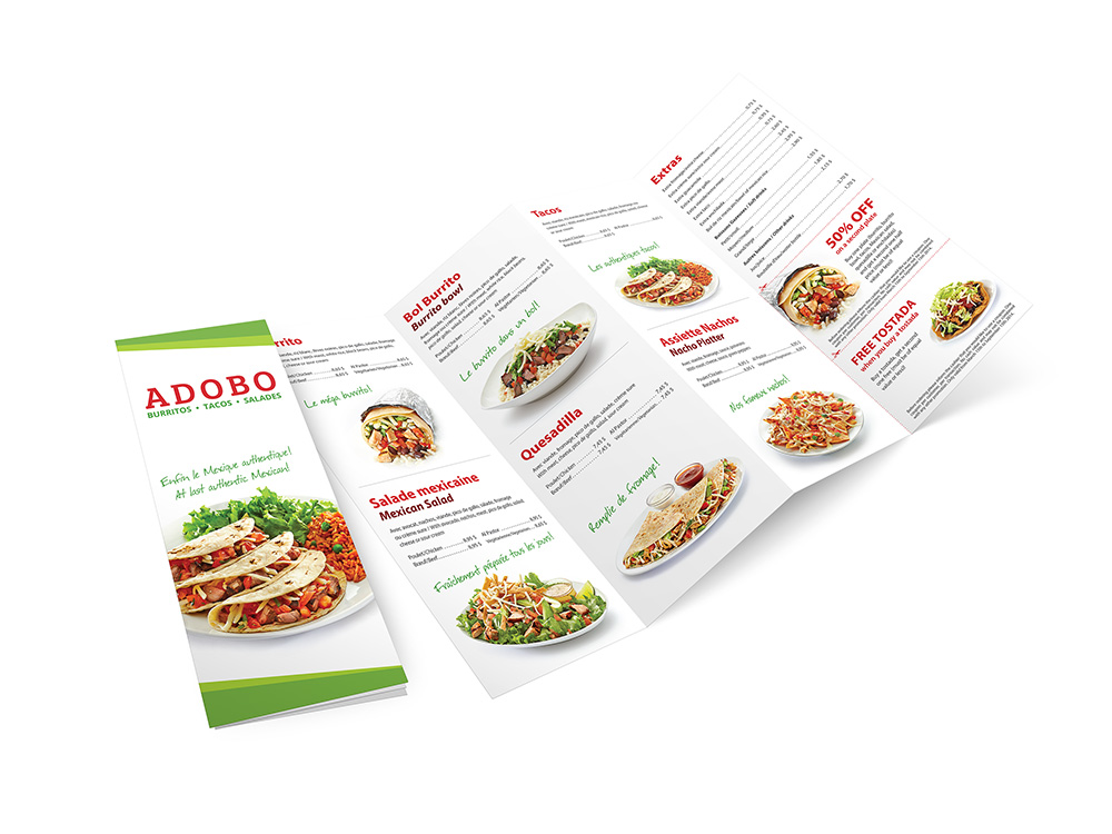 Adobo – Menu Design – Charles Landriault